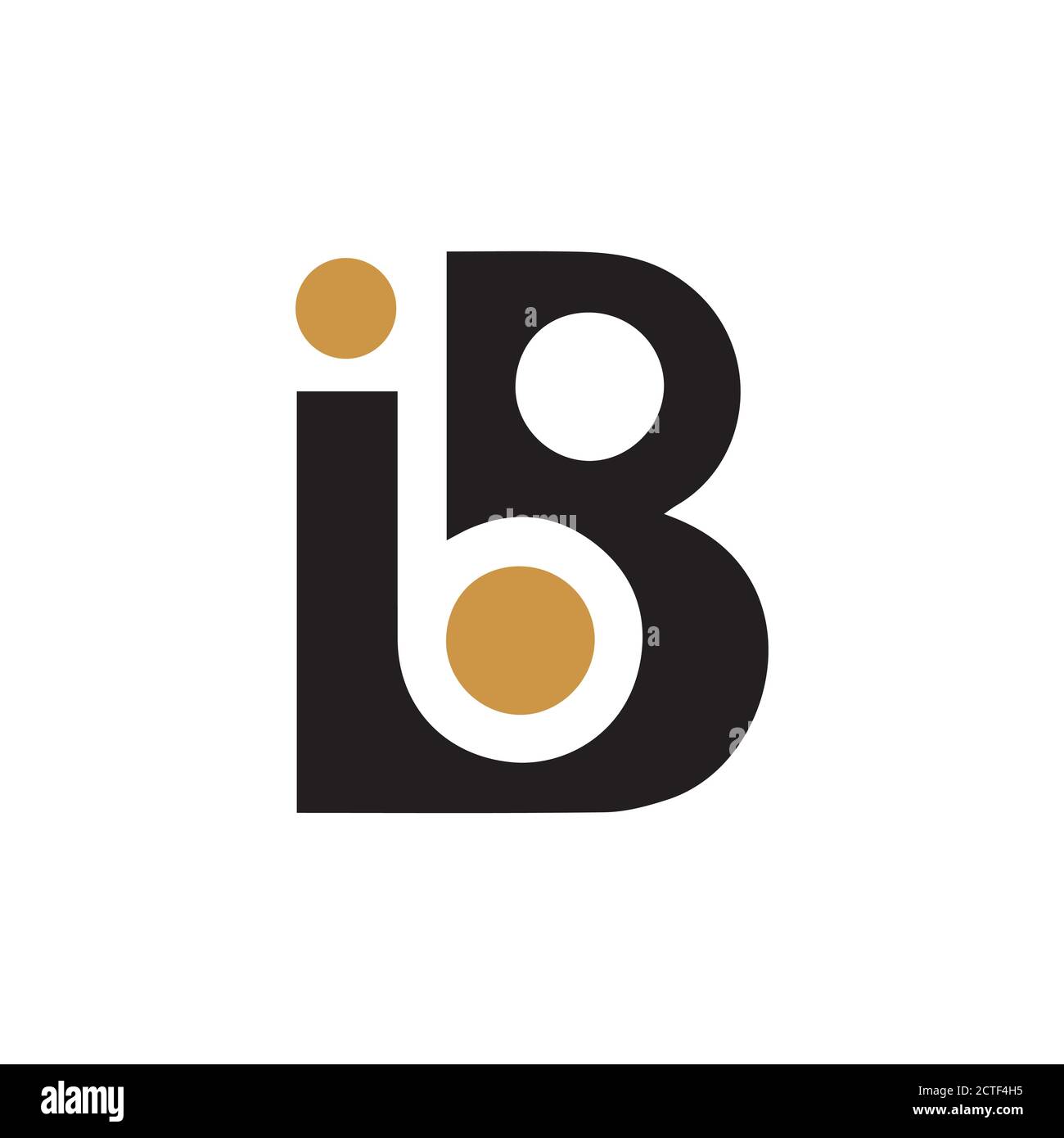 Initial letter ib logo or bi logo vector design template Stock Vector ...