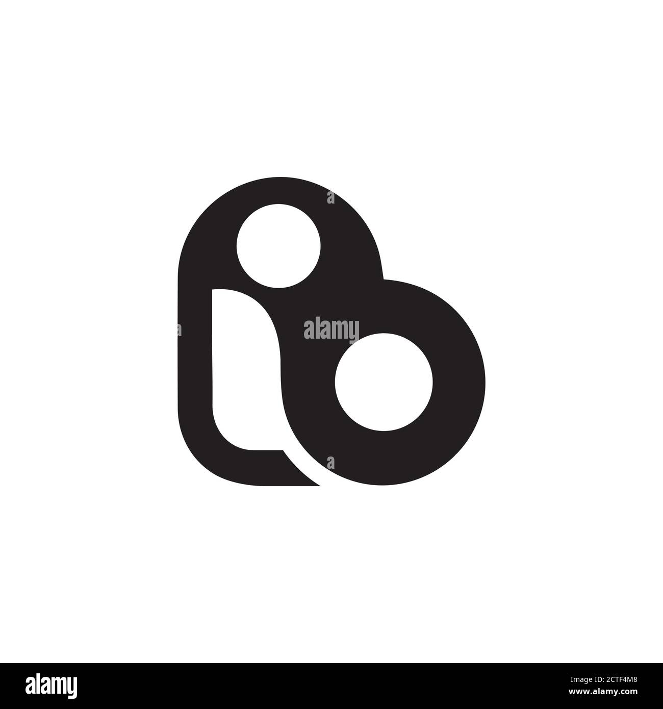 Initial letter ib logo or bi logo vector design template Stock Vector ...