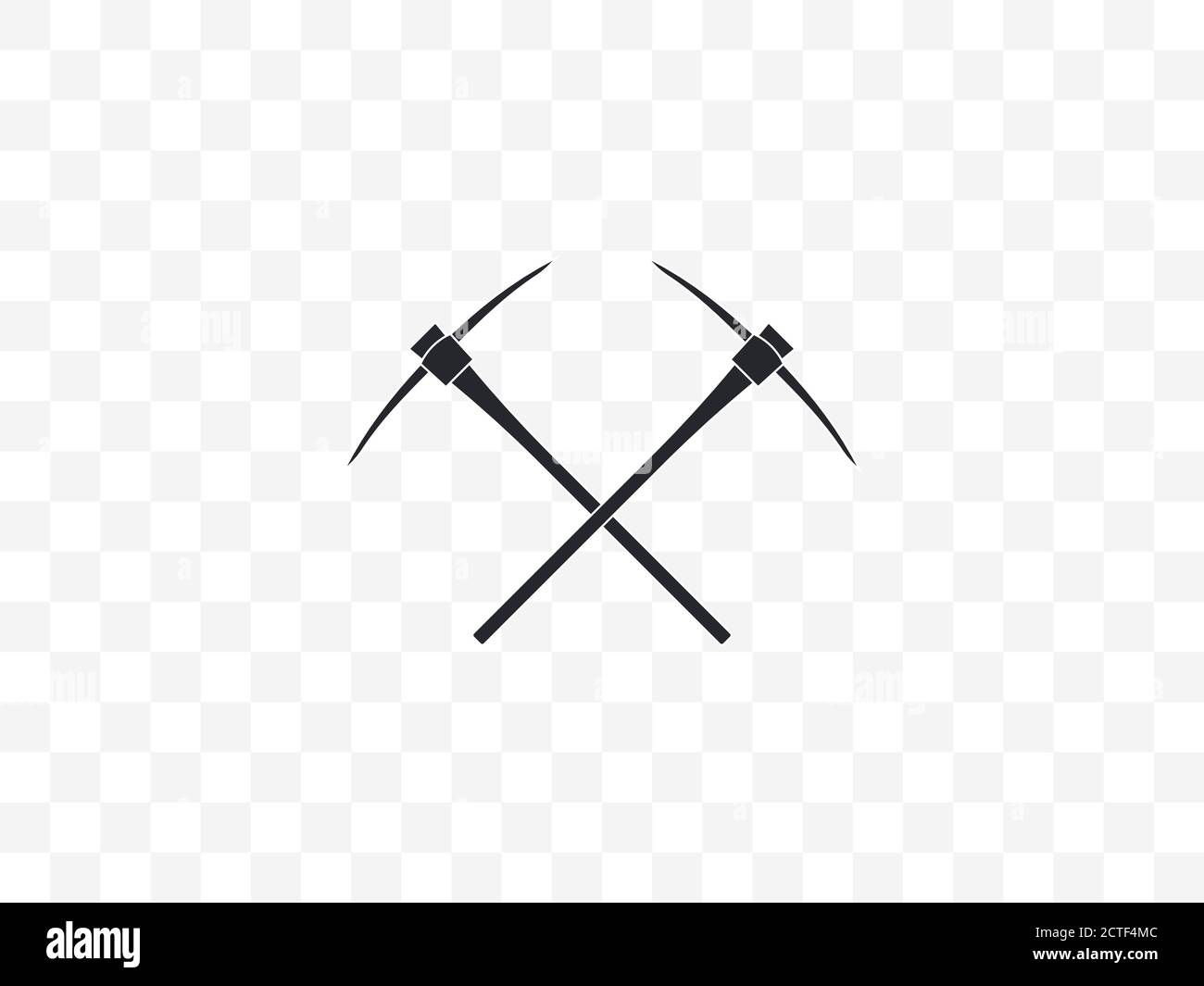 Pickaxe, tool equipment icon flat Stock Vector Image & Art - Alamy