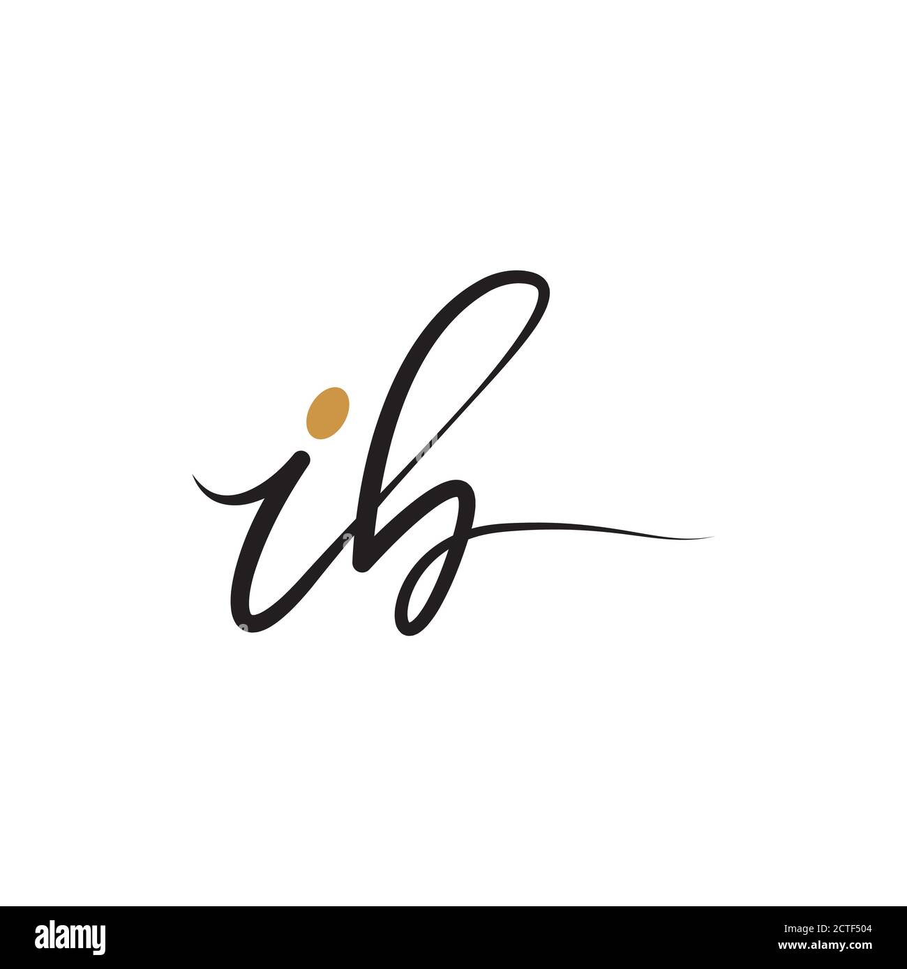 Initial letter ib logo or bi logo vector design template Stock Vector ...