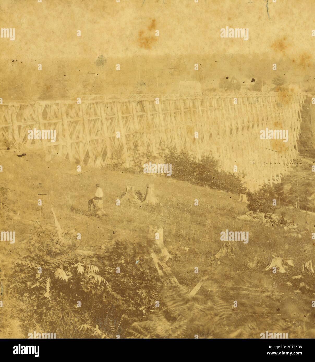 Ringtown Bridge, height 135 feet, length ..., Pennsylvania Stock Photo ...