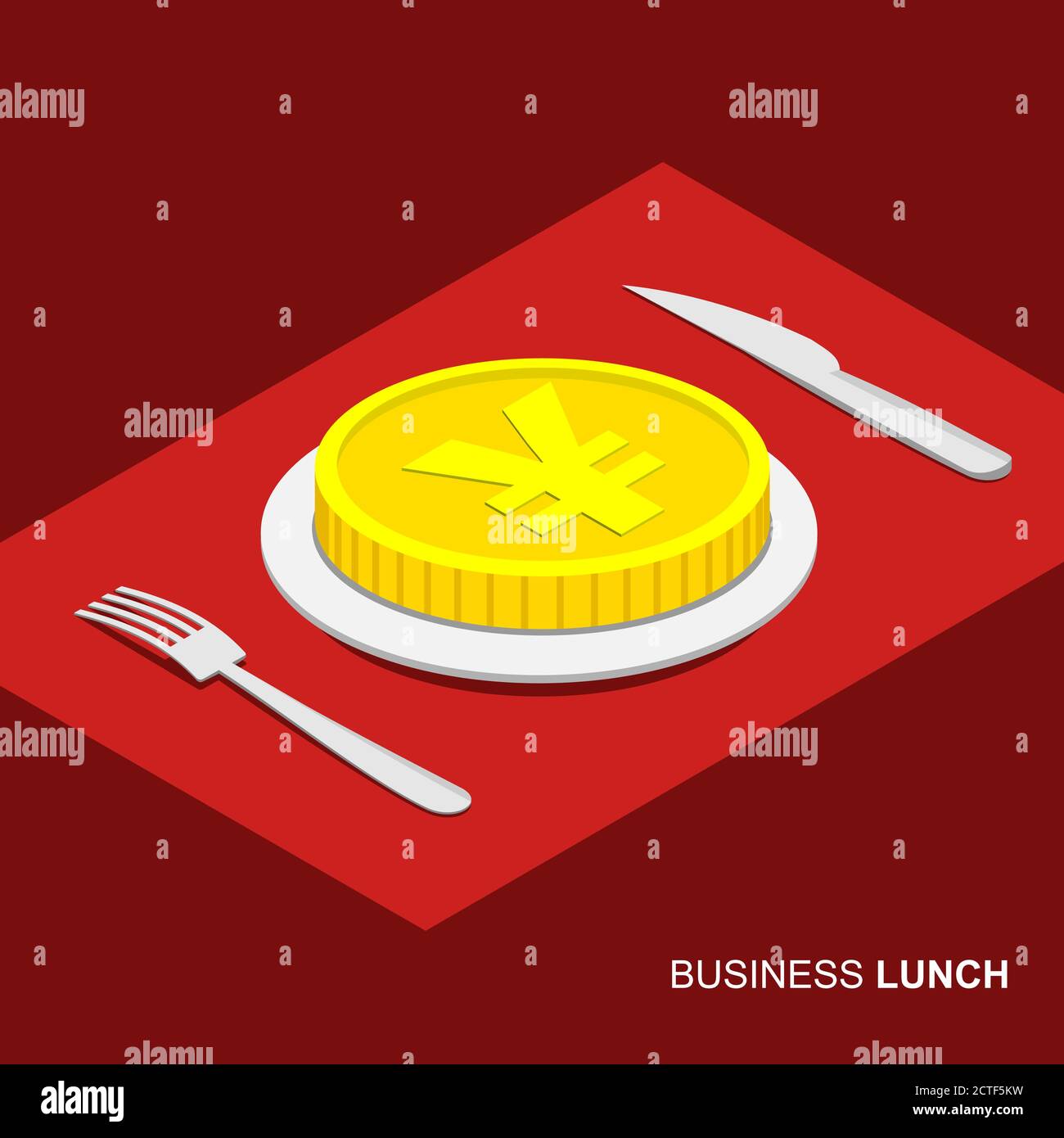 Yen symbol on white Stock Vector Images - Alamy