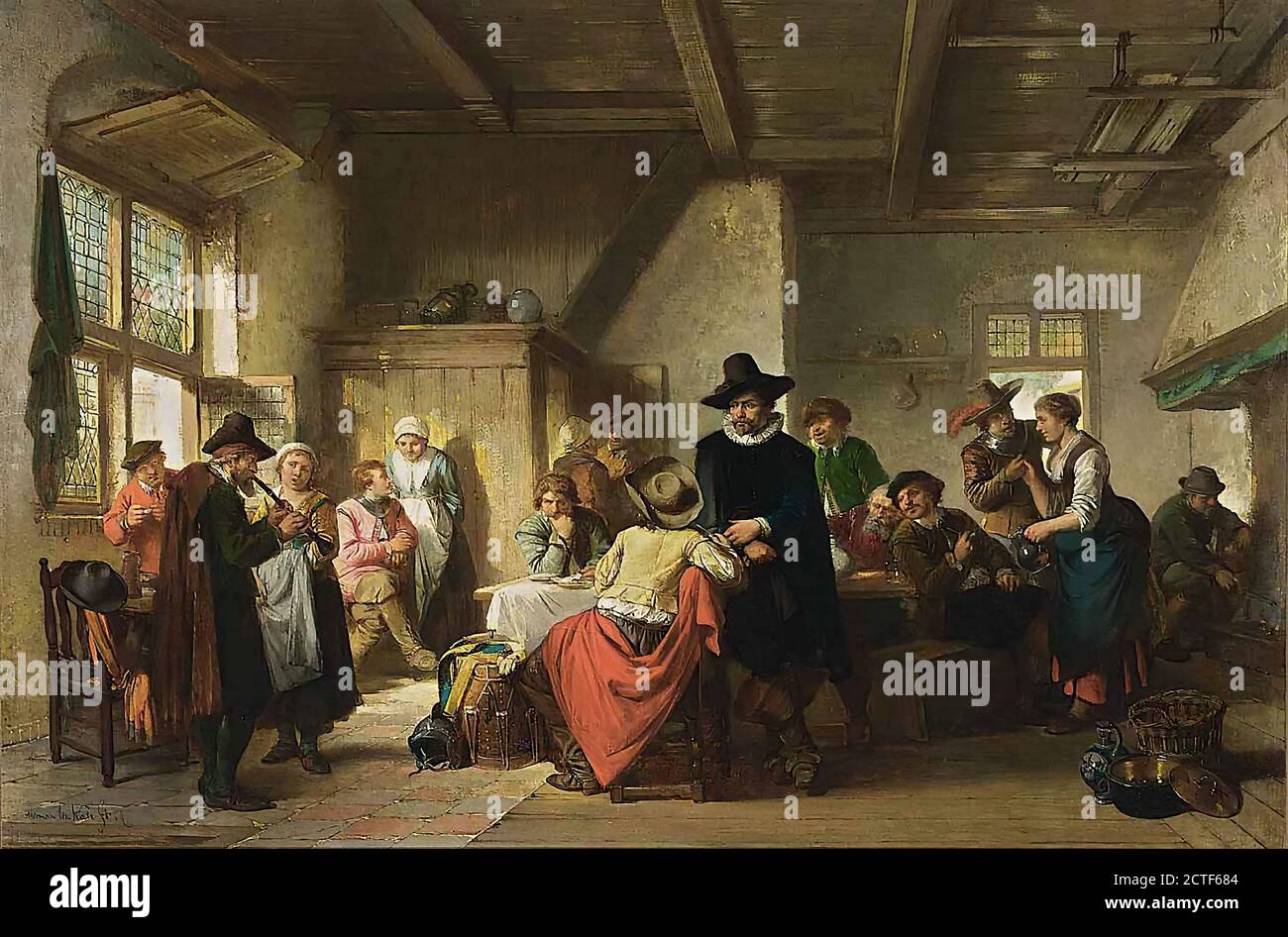 Kate Herman Ten - a Merry Company at the Inn - Dutch School - 19th ...