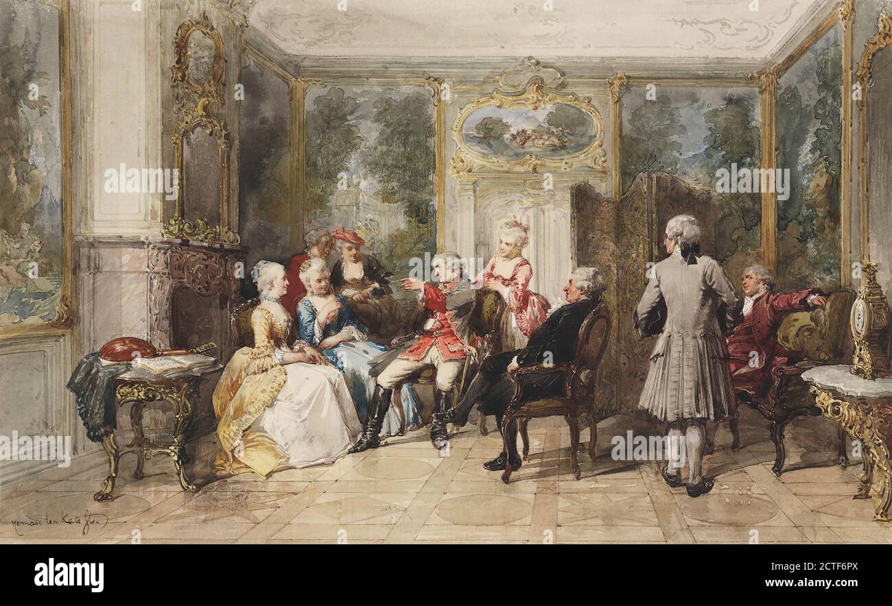 Kate Herman Ten - Het Verhaal - Dutch School - 19th Century Stock Photo ...