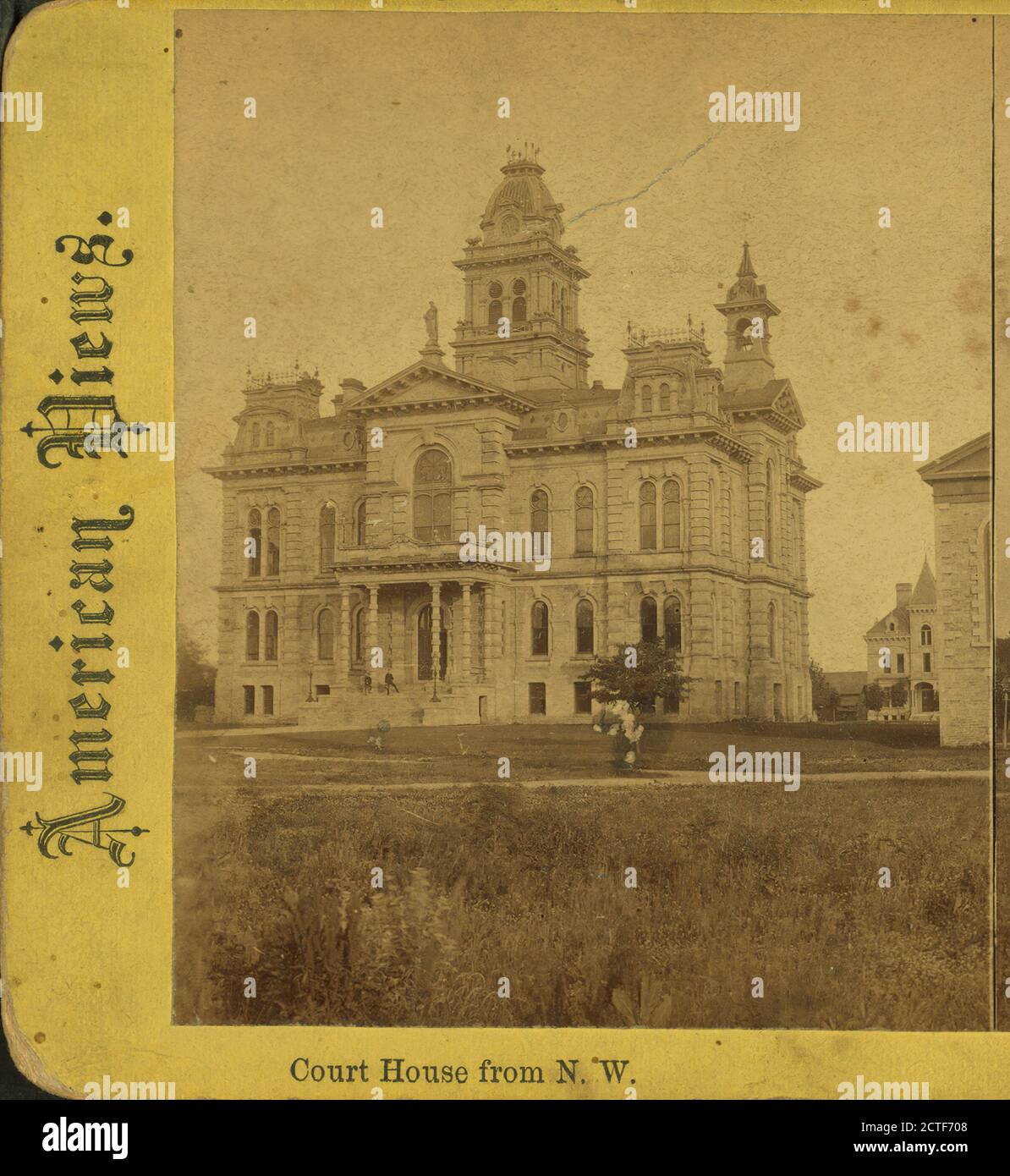 Court house from N.W., N.H. Hammond, Ohio Stock Photo - Alamy