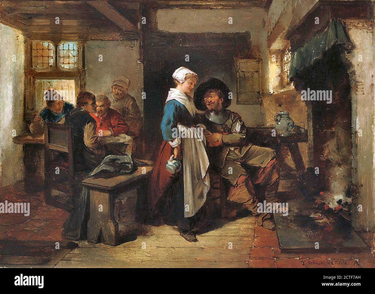 Kate Herman Ten - the Lovely Waitress - Dutch School - 19th Century ...