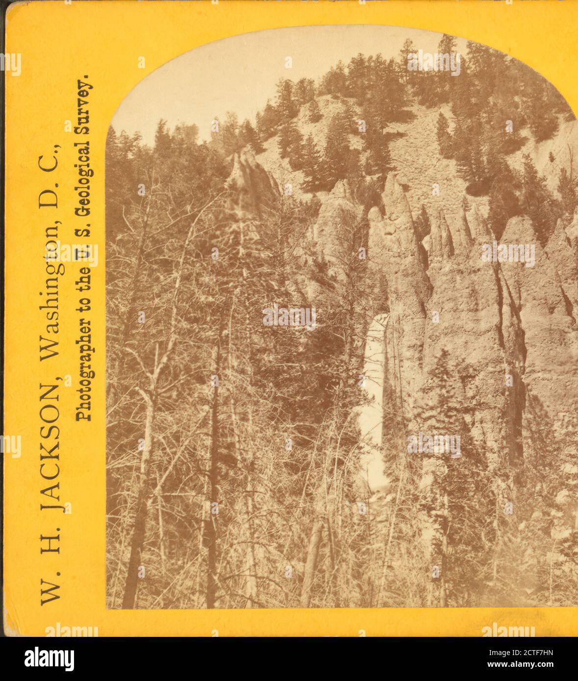Tower Falls, 156 feet., Jackson, William Henry (1843-1942 ...