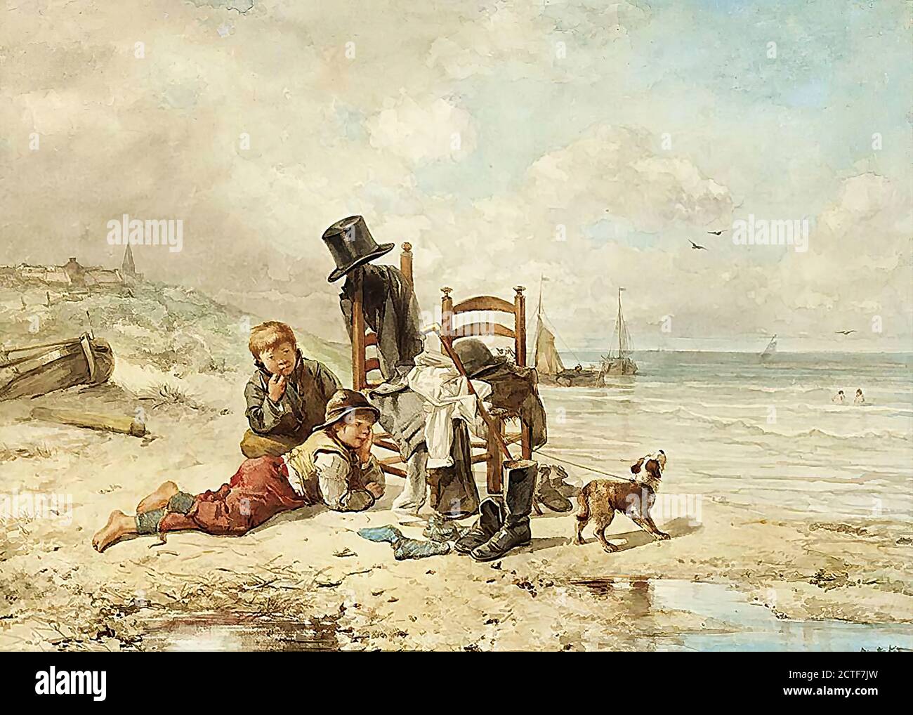 Kate Mari Ten - Awaiting the Master’s Return 1 - Dutch School - 19th ...