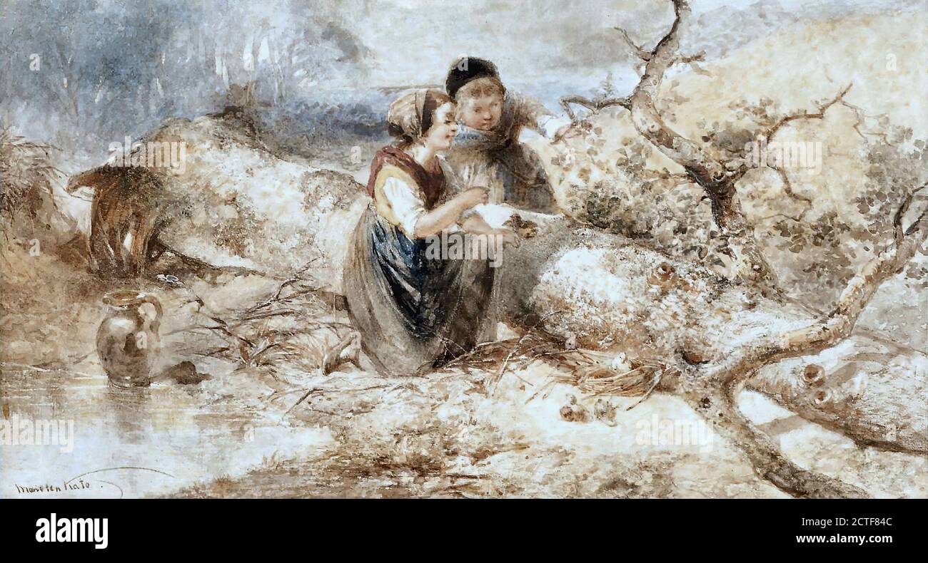 Kate Mari Ten - Rescuing the Little Ones - Dutch School - 19th Century ...