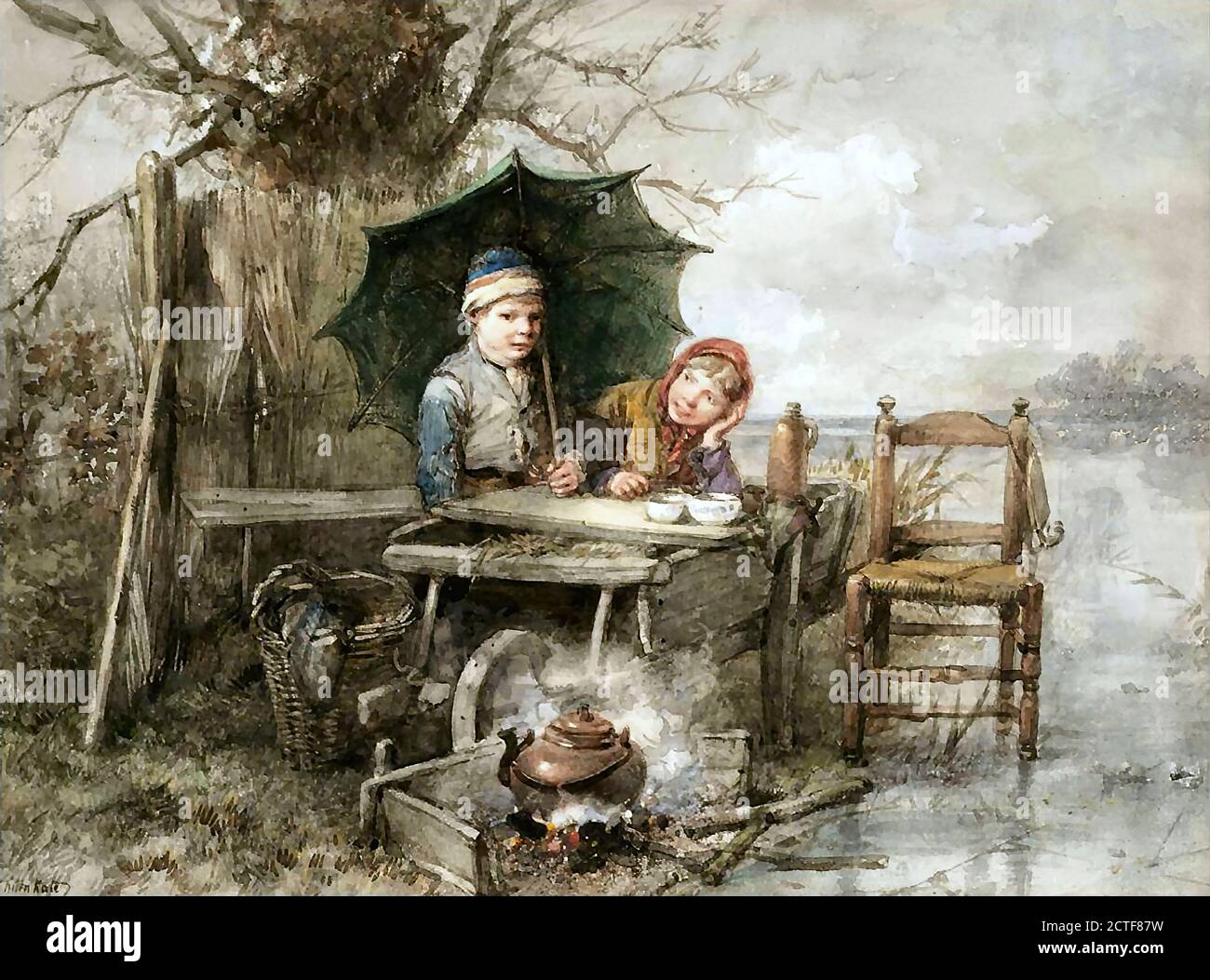 Kate Mari Ten - the Little Entrepreneurs - Dutch School - 19th Century ...