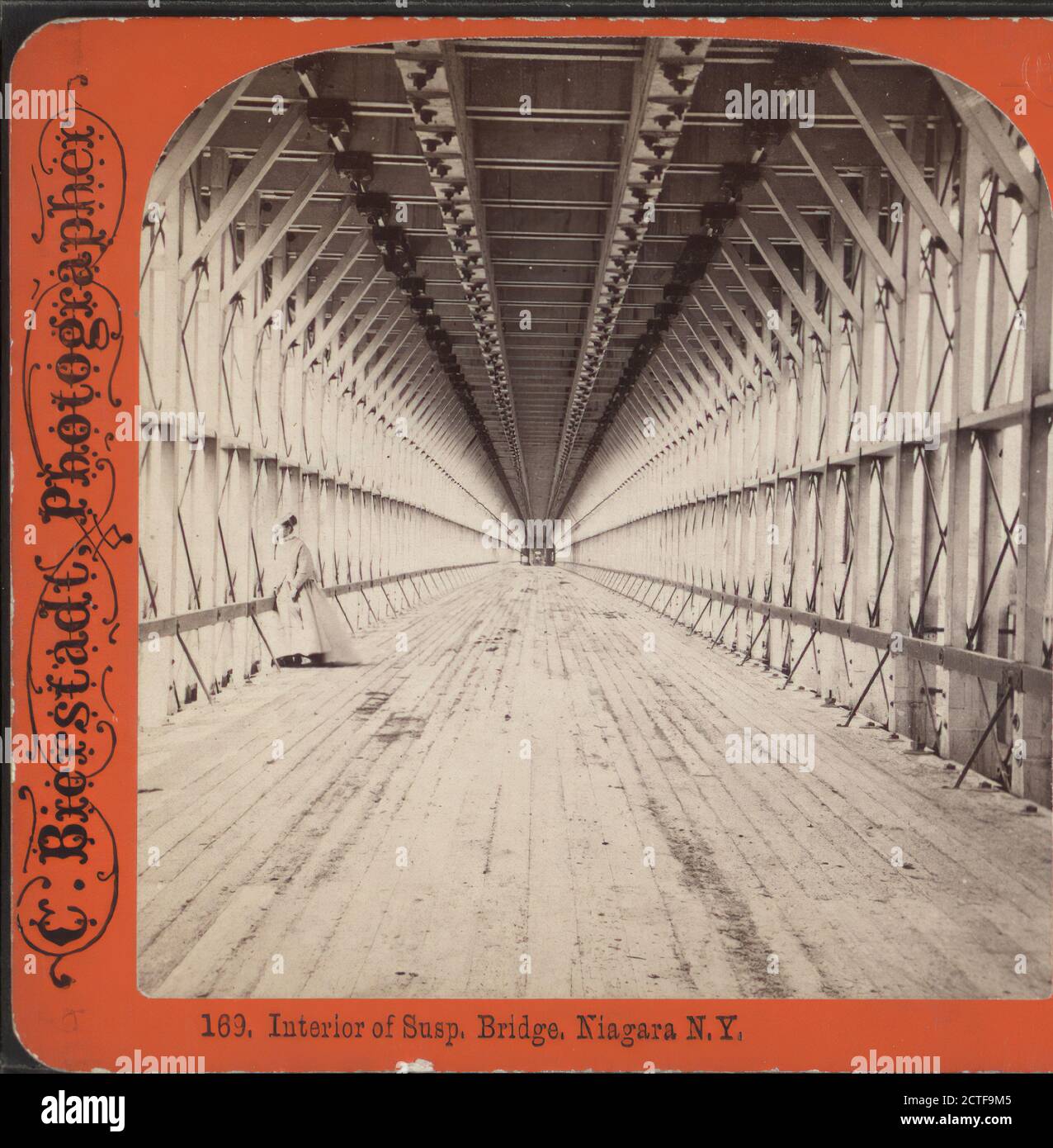 Interior of Suspension Bridge, Niagara, N.Y., Bierstadt Brothers ...