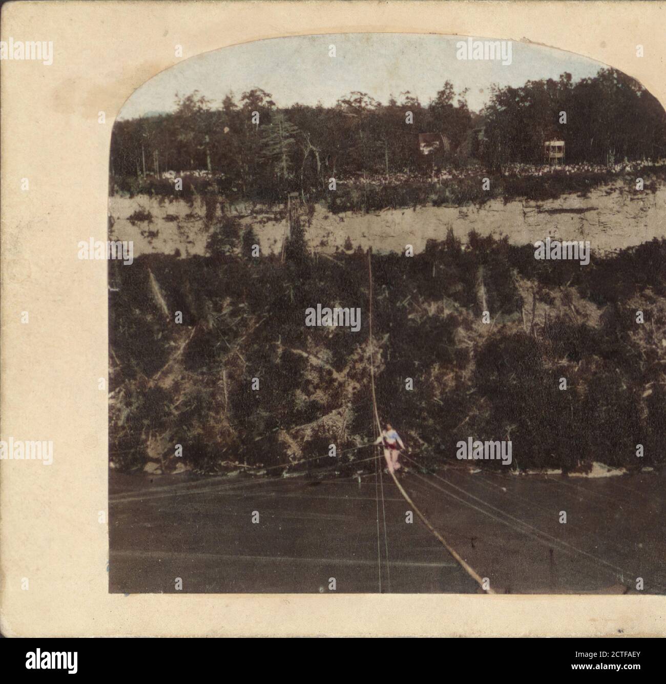 Blondin's Tight Rope Feat: Crossing the Niagara., England, William (d ...
