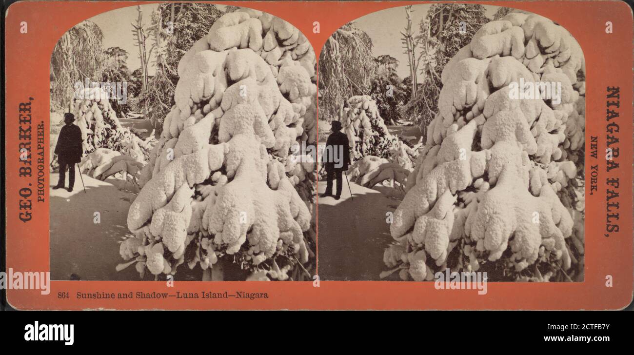 Sunshine and shadow, Luna Island, Niagara., Barker, George (1844-1894 ...