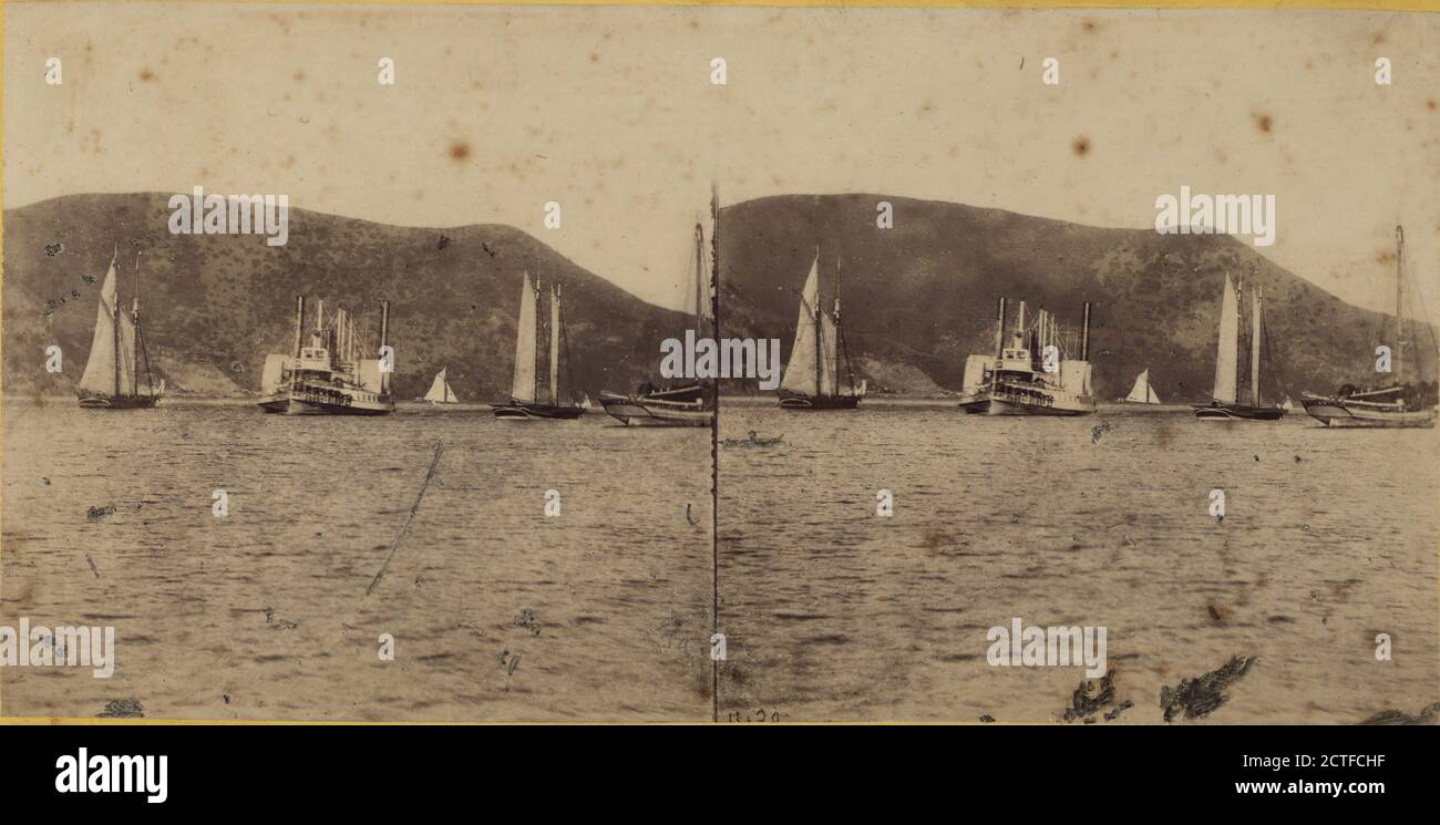 The Steamer MARY POWELL, approaching Cornwall Landing., E. & H.T ...