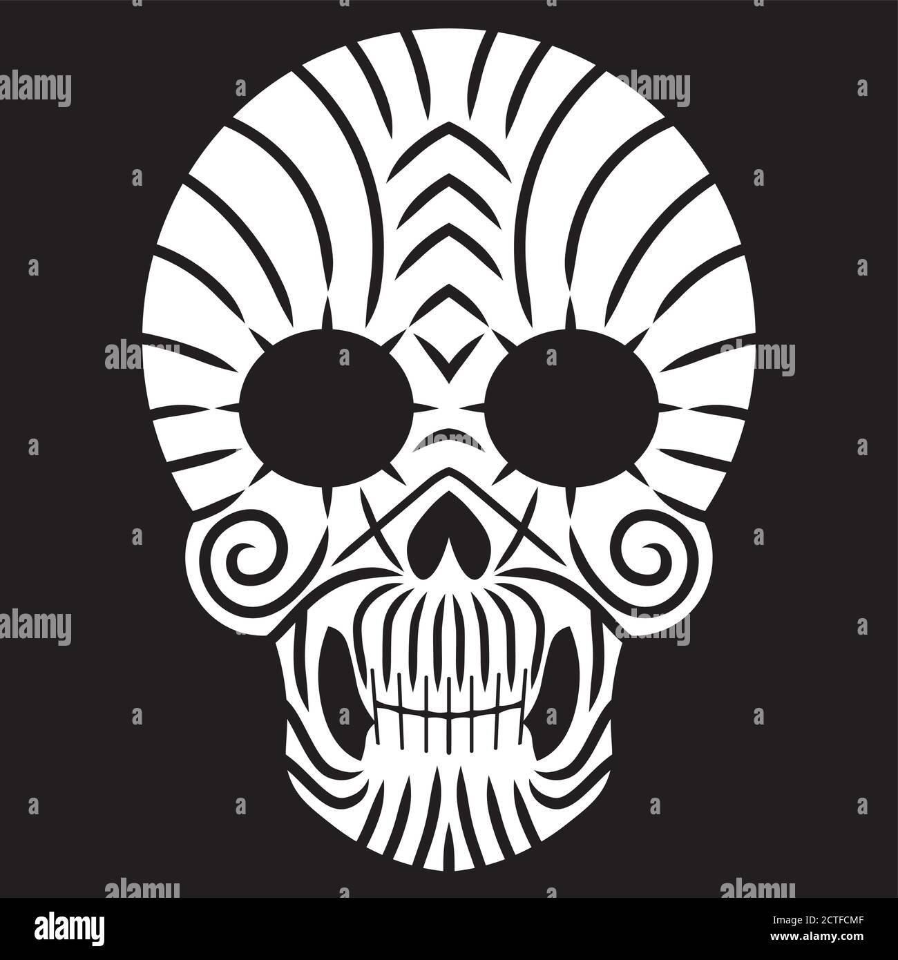 Day dead mexico symbol Black and White Stock Photos & Images - Alamy