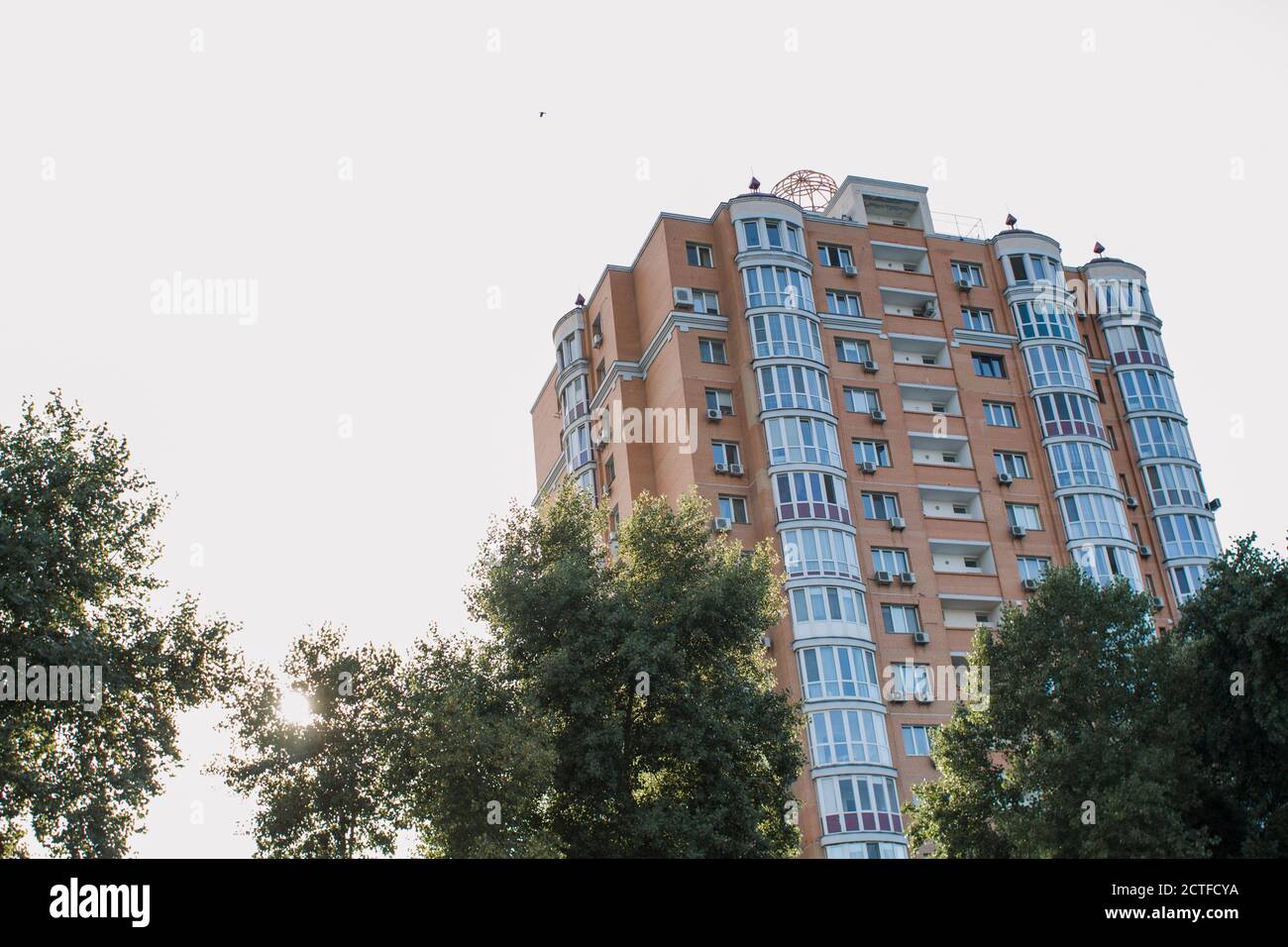 a high residential building with many floors Stock Photo - Alamy