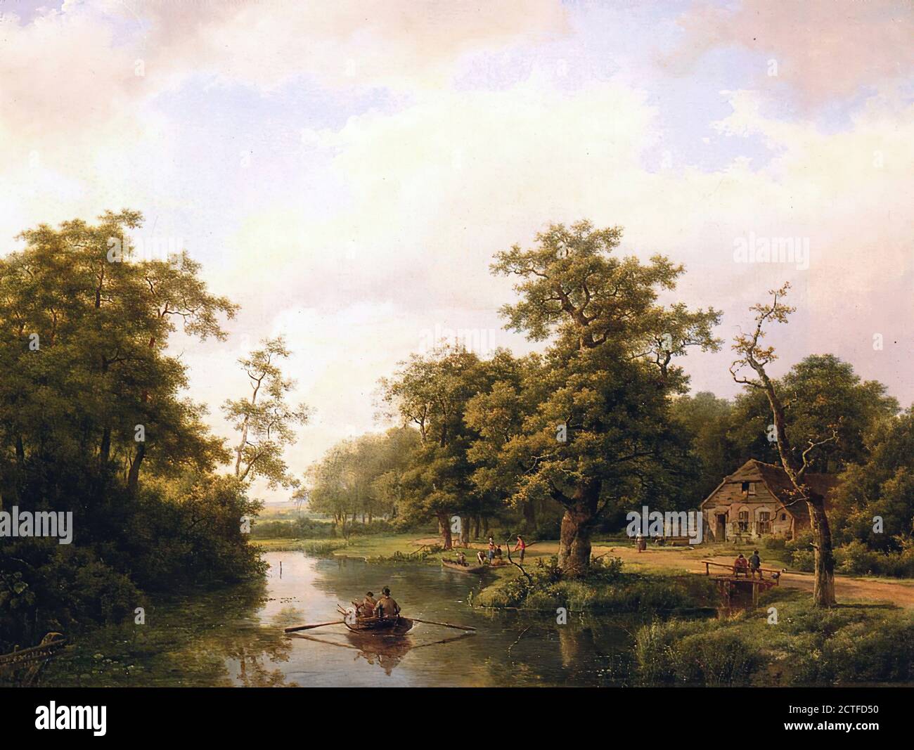 Koekkoek I Marinus Adrianus - on the Maas - Dutch School - 19th Century ...