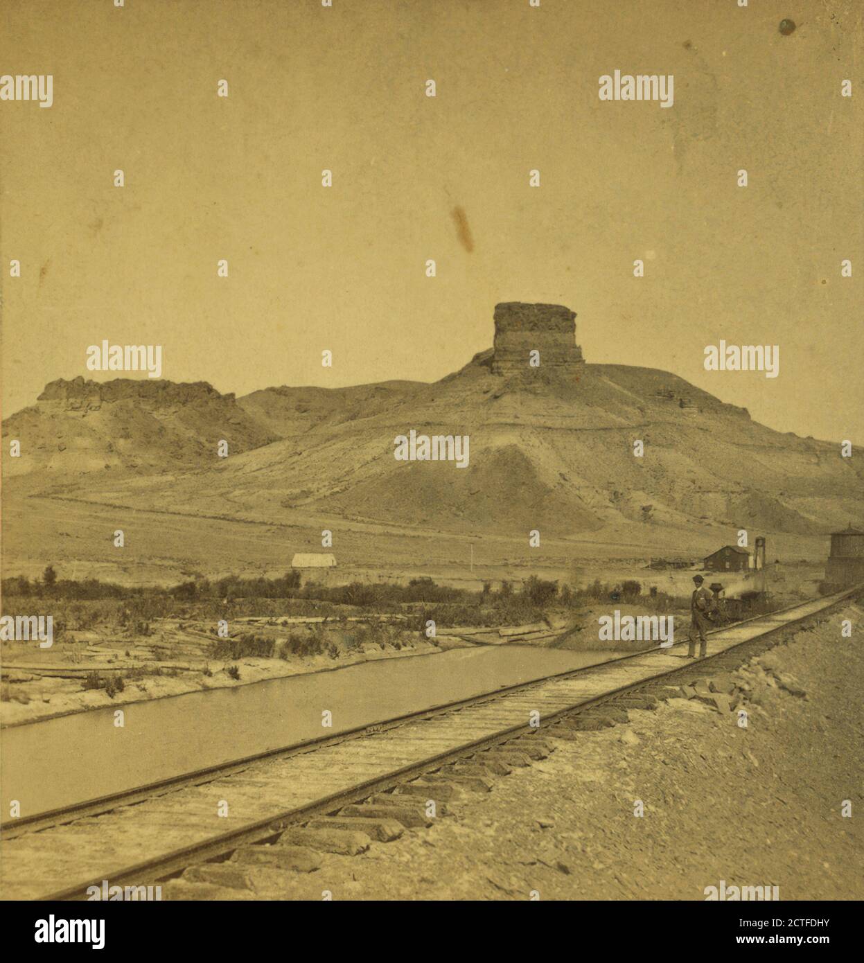 Green River Butte., Jackson, William Henry (1843-1942), Union Pacific ...