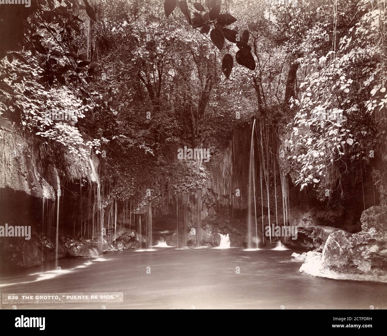 The grotto, 'Puente de Dios', still image, Photographs, 1898, Mayo ...