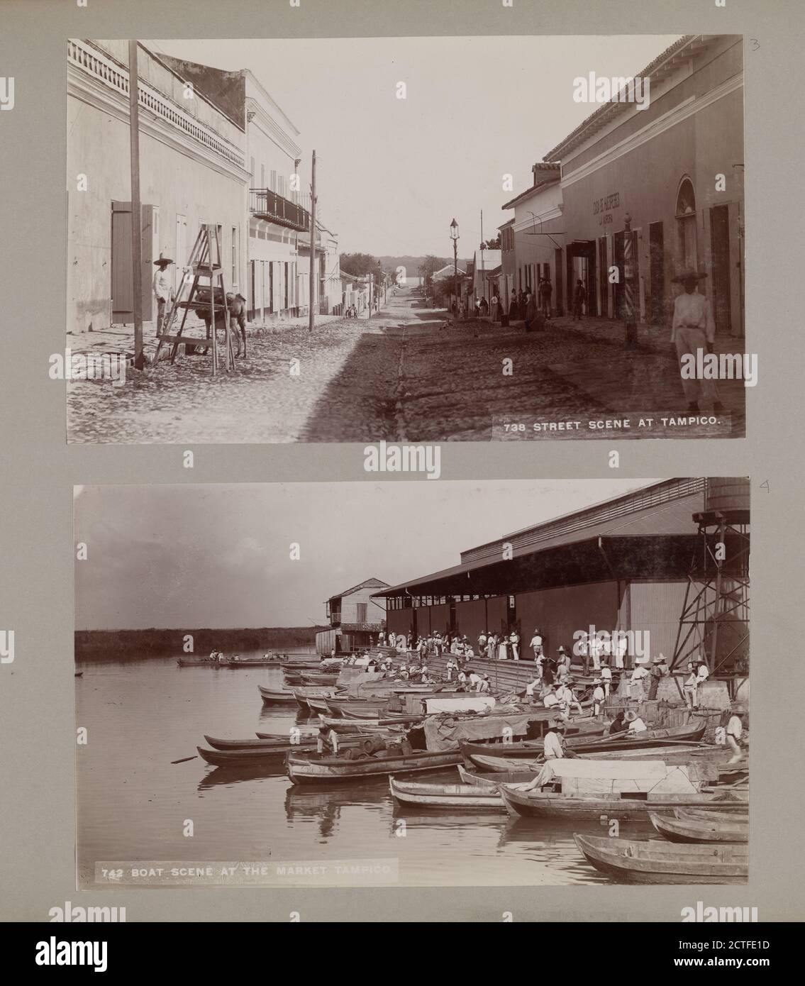 Street scene at Tampico, still image, Photographs, 1898, Mayo & Weed ...