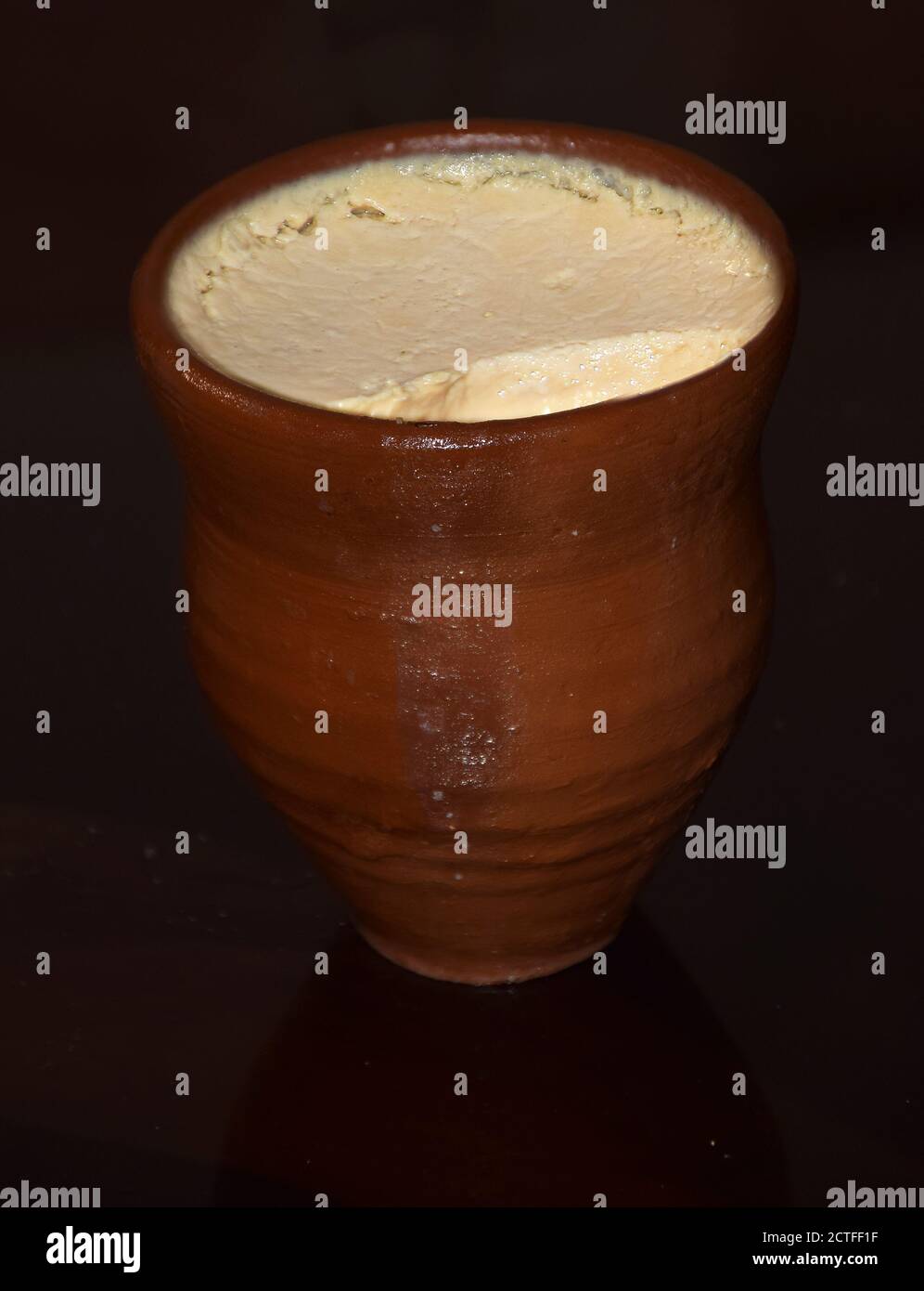 Traditional Indian Bengali dessert Misti Doi or Sweet Curd served in ...