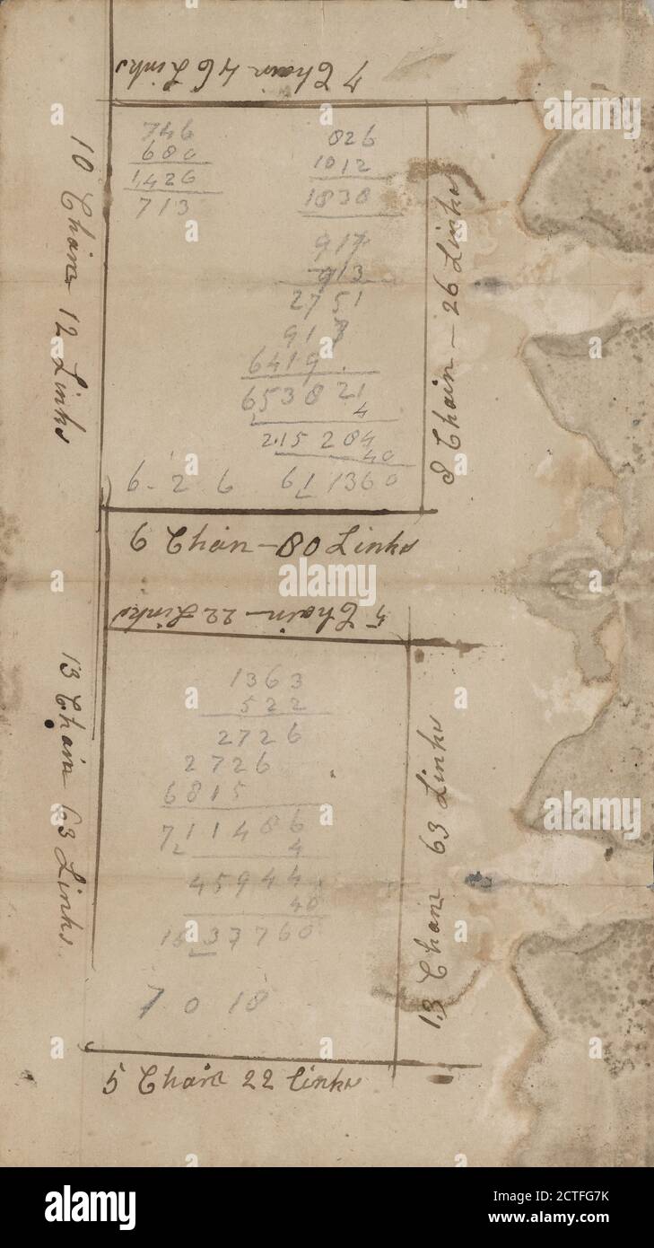 Two tracts of land at Bloomingdale, cartographic, Maps, 1799 Stock ...