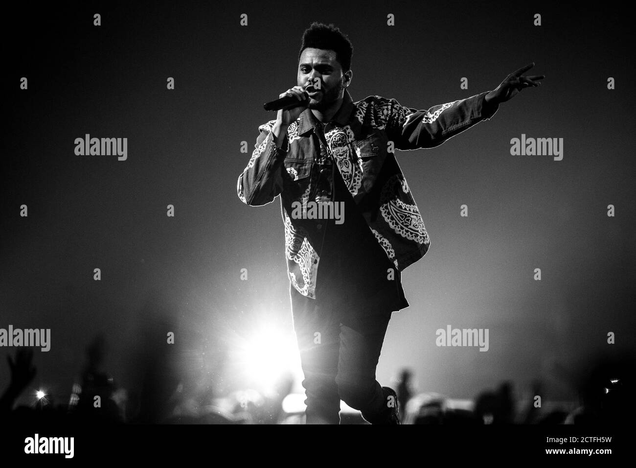 The weeknd singer Black and White Stock Photos & Images - Alamy