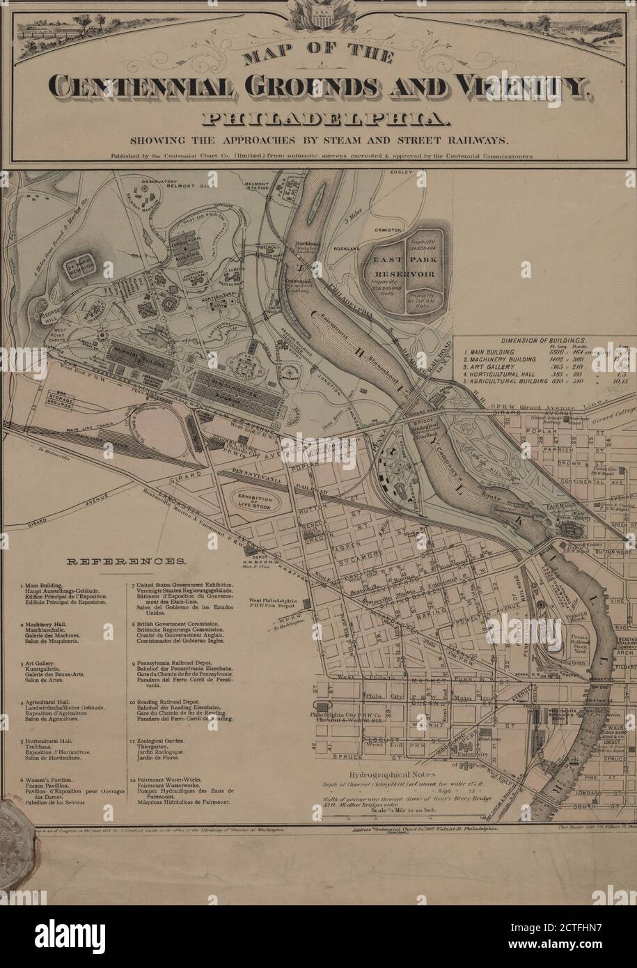 Map of the centennial grounds and vicinity, Philadelphia, cartographic ...