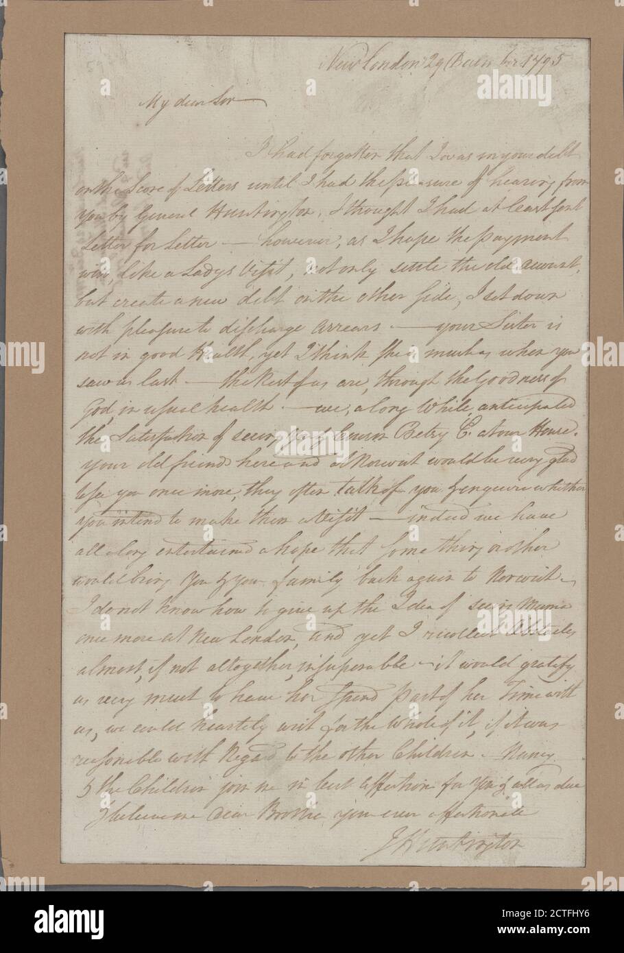 Letter to brother hi-res stock photography and images - Alamy