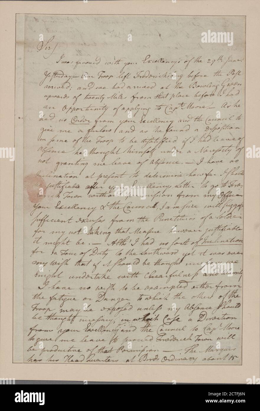 Letter to Gov. Thomas Sim Lee, Maryland., text, Documents, 1781 - 14 ...