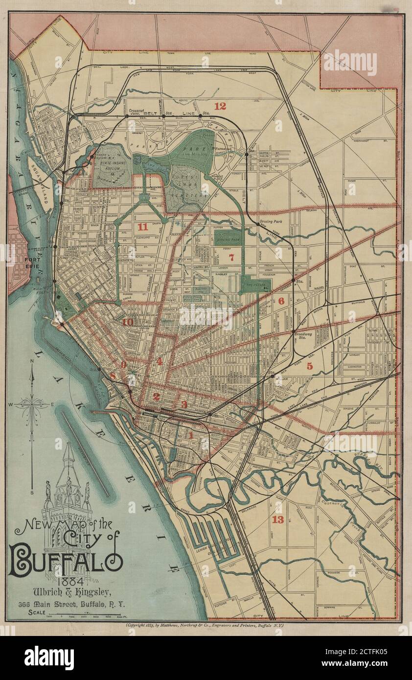 Map Of South Buffalo New York