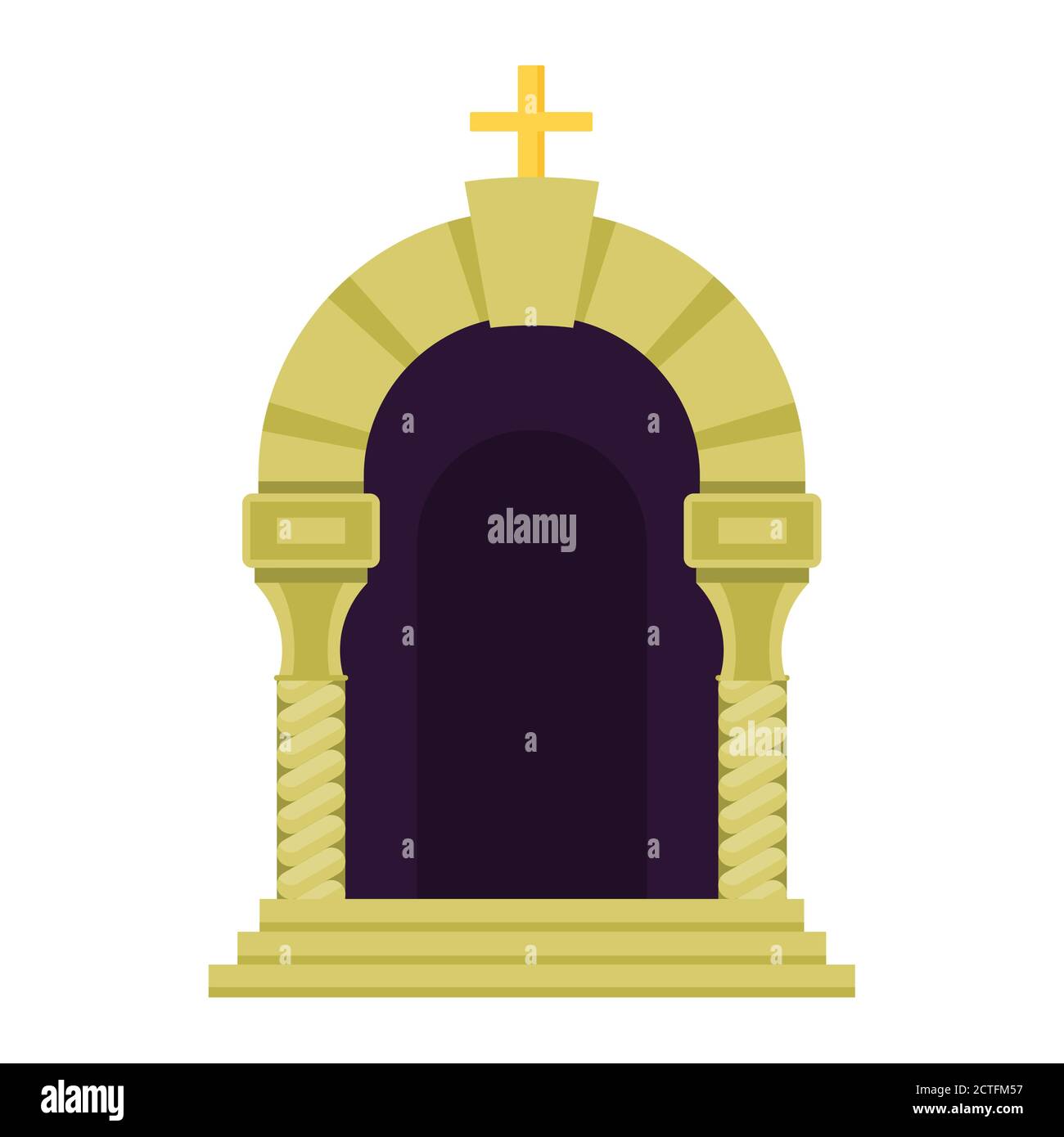 Old decrepit grave in a cemetery. Monsters, zombies, evil spirits Stock ...