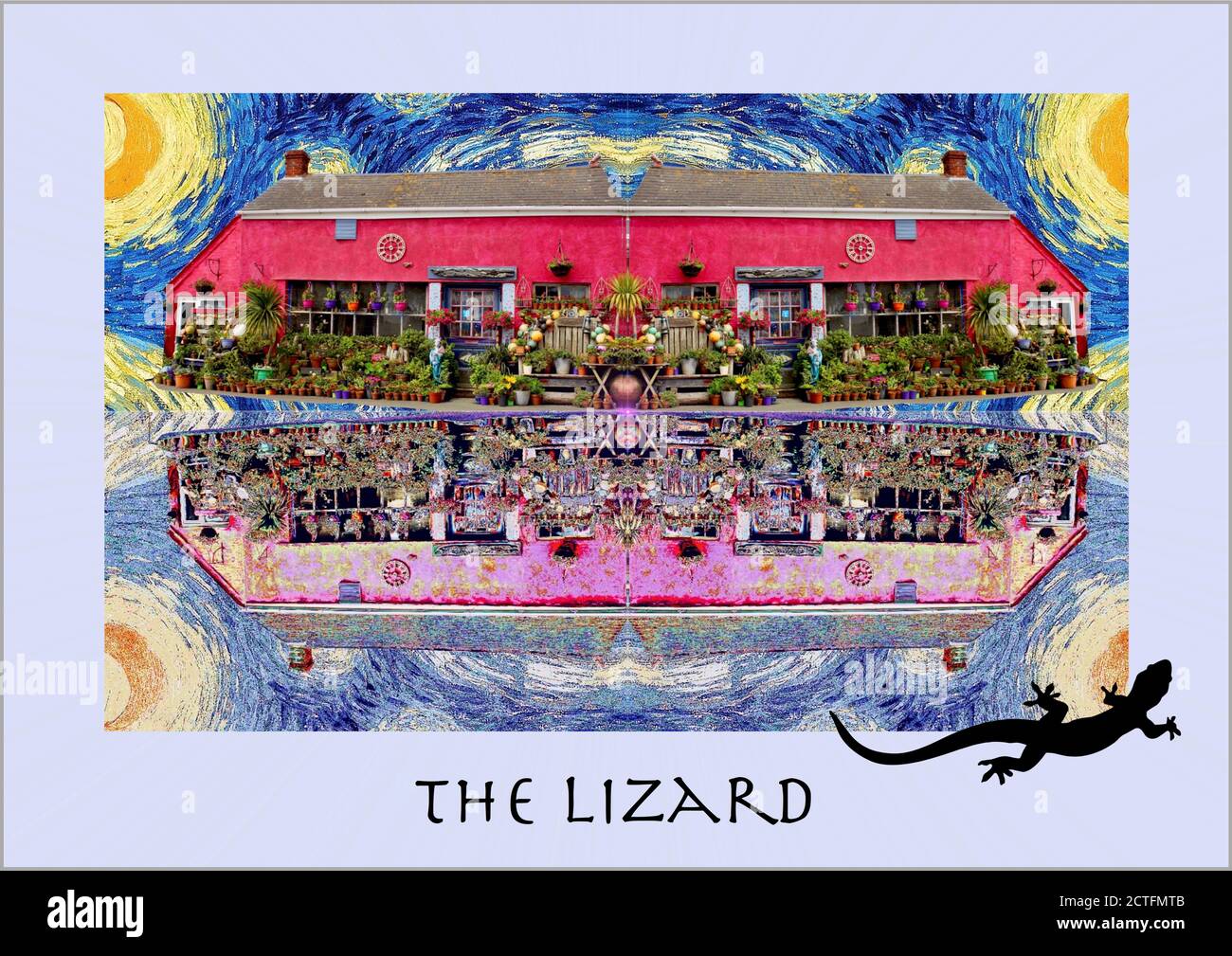 Lizard peninsular scene in Cornwall given a surreal Vincent van Gogh ...