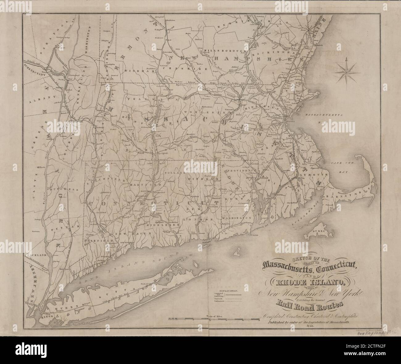 Connecticut maps hi-res stock photography and images - Alamy