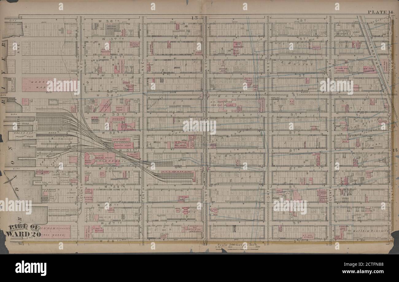 Plate 14:, cartographic, Maps, 1879 - 1879, G.W. Bromley & Co Stock ...
