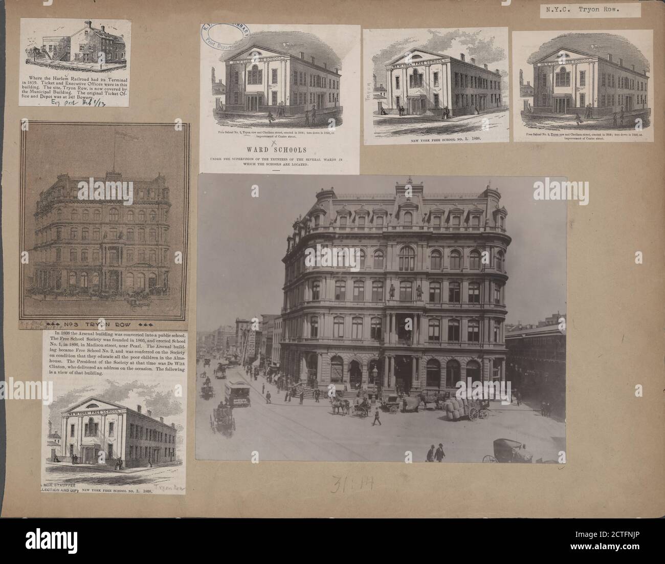 New Yorker Staats-Zeitung building, still image, Photographs, 1882 ...