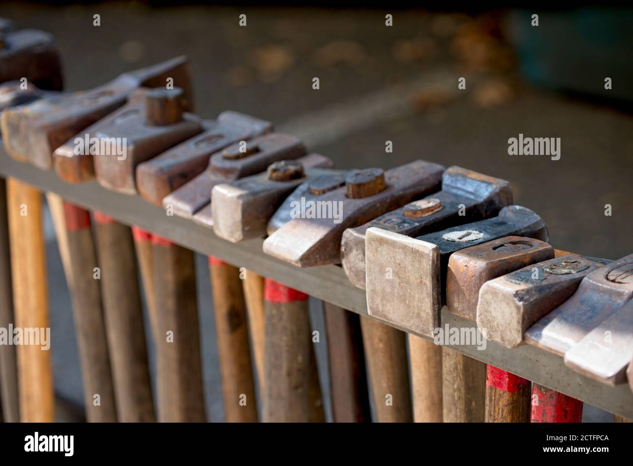 Blacksmith tools and actions forging iron objects Stock Photo - Alamy