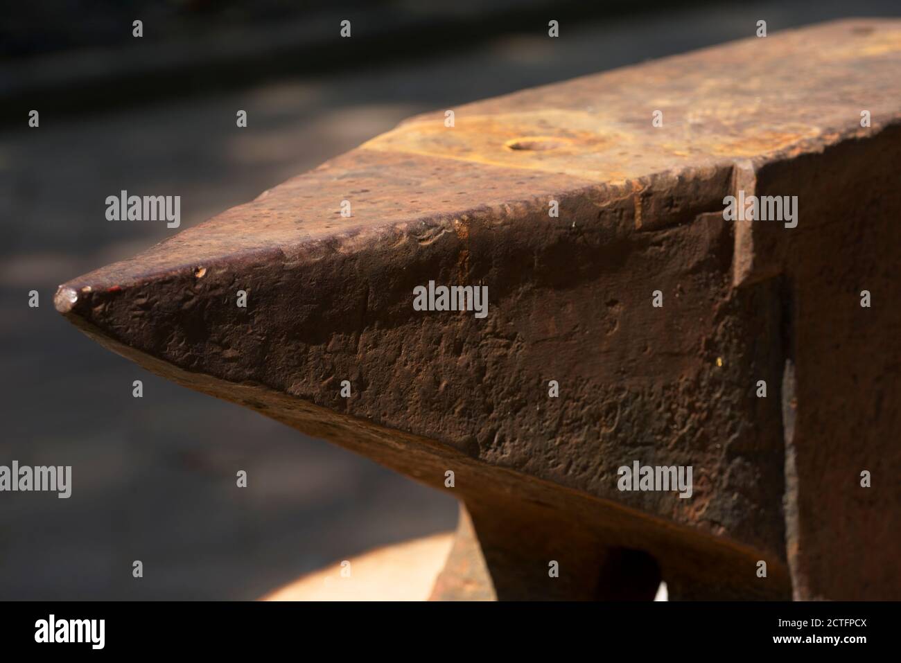 Blacksmith tools and actions forging iron objects Stock Photo - Alamy