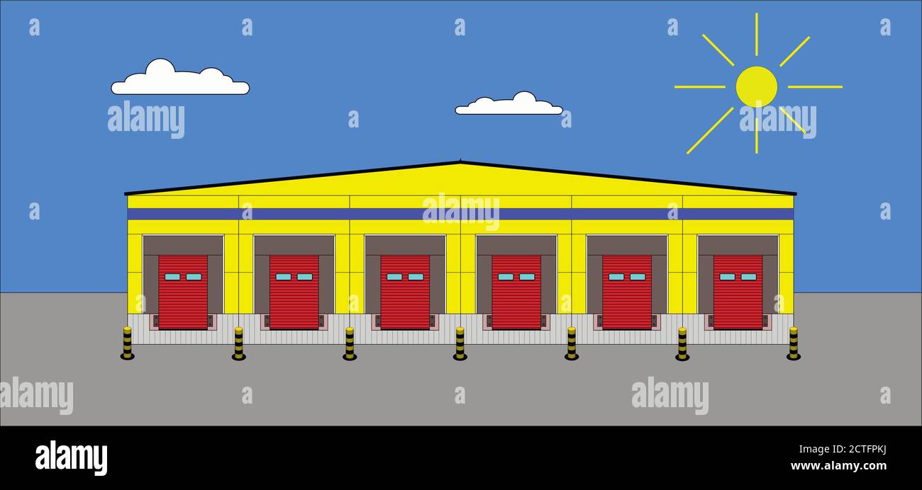 Empty loading bay Stock Vector Images - Alamy