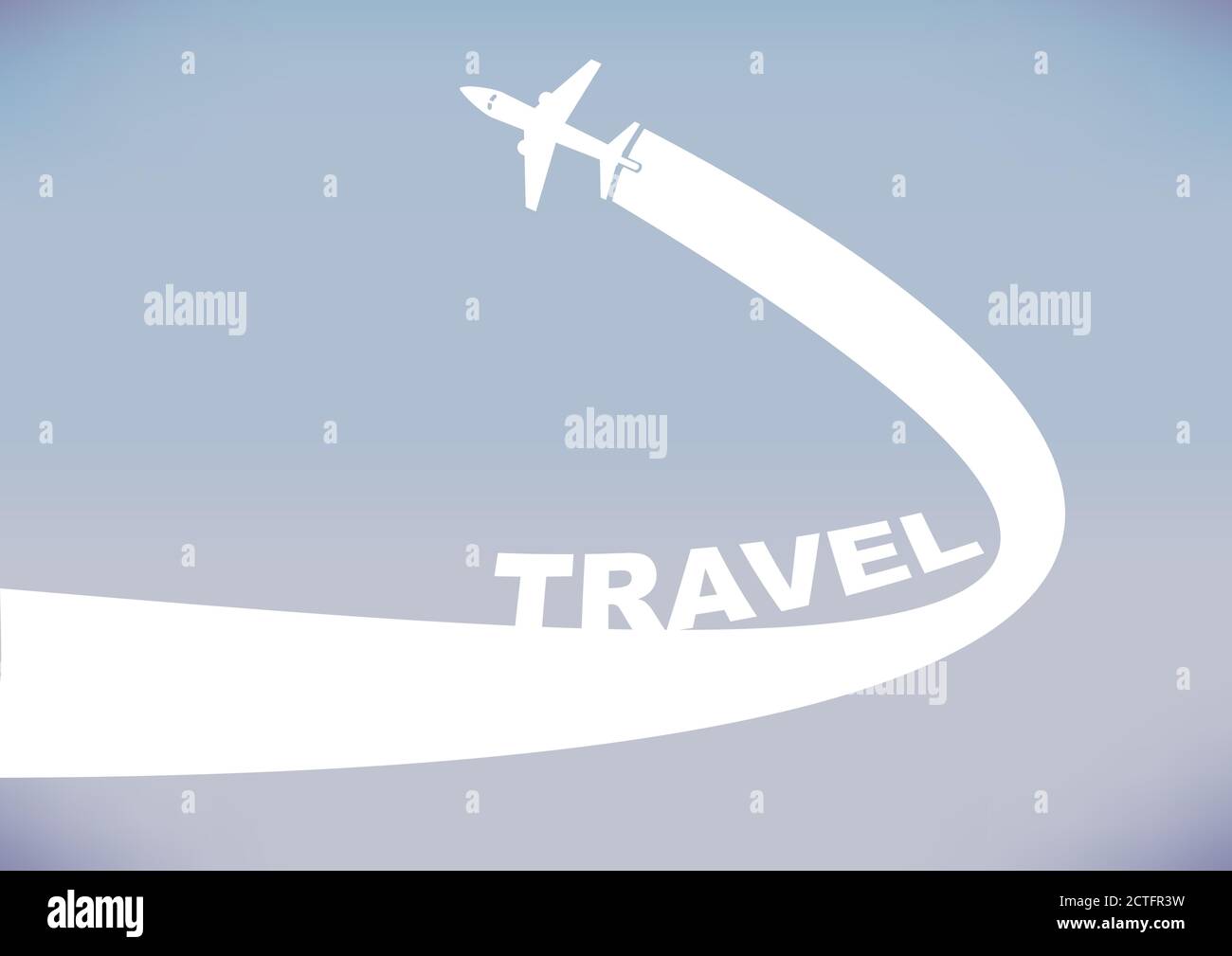 Blue sky with white contrails Stock Vector Images - Alamy