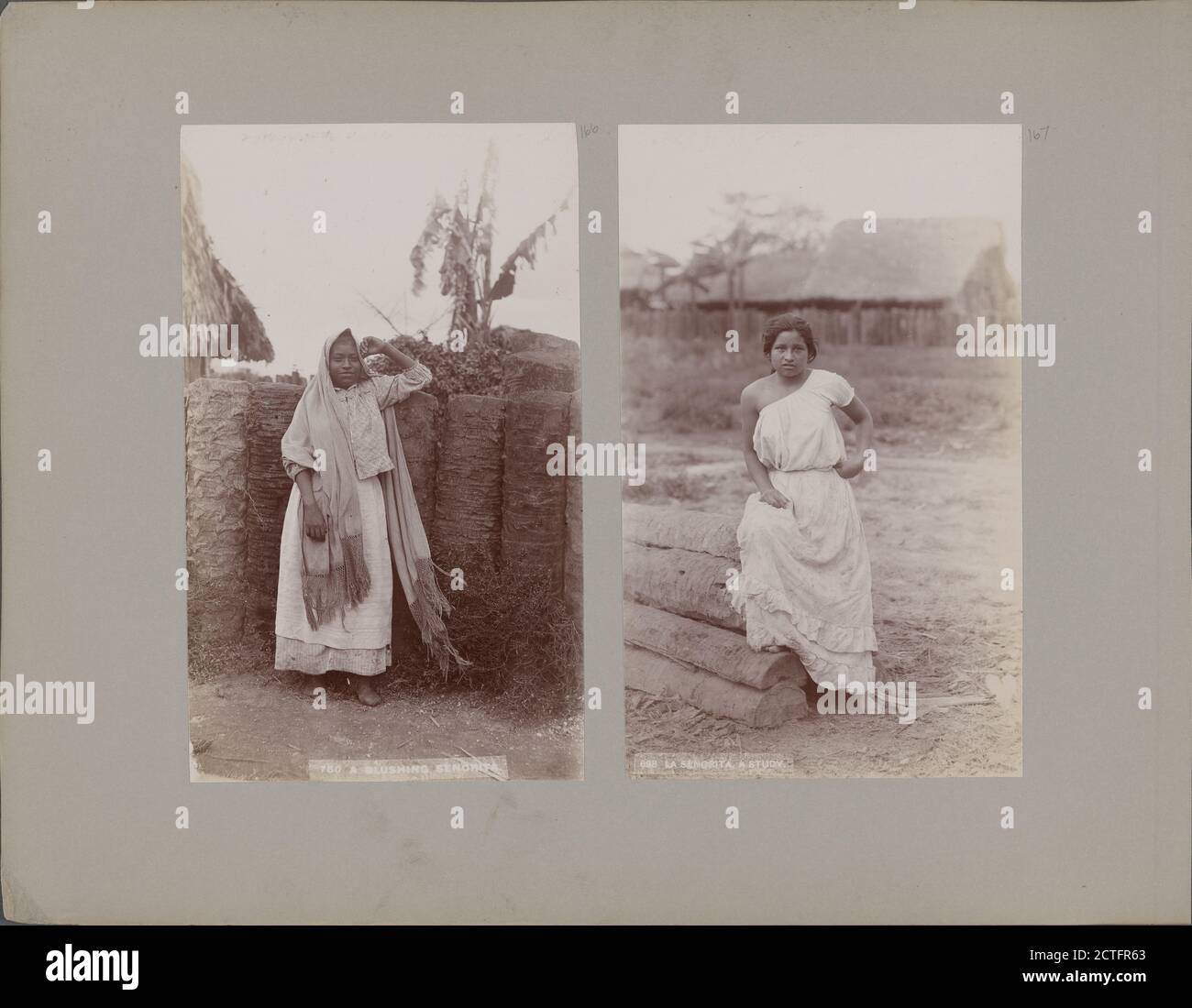A blushing senorita, still image, Photographs, 1898, Mayo & Weed Stock ...