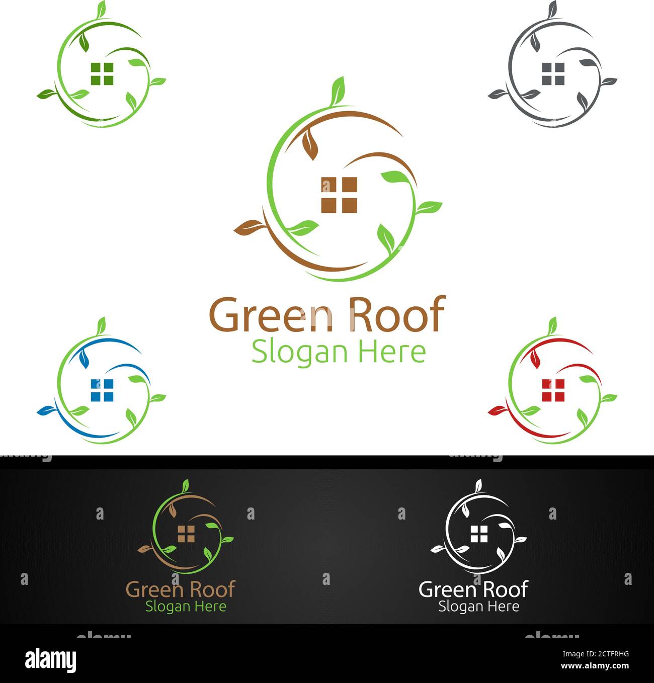 Roofing logo hi-res stock photography and images - Alamy