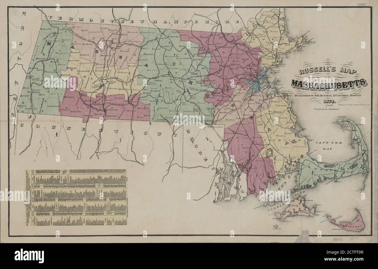 Russells map hi-res stock photography and images - Alamy