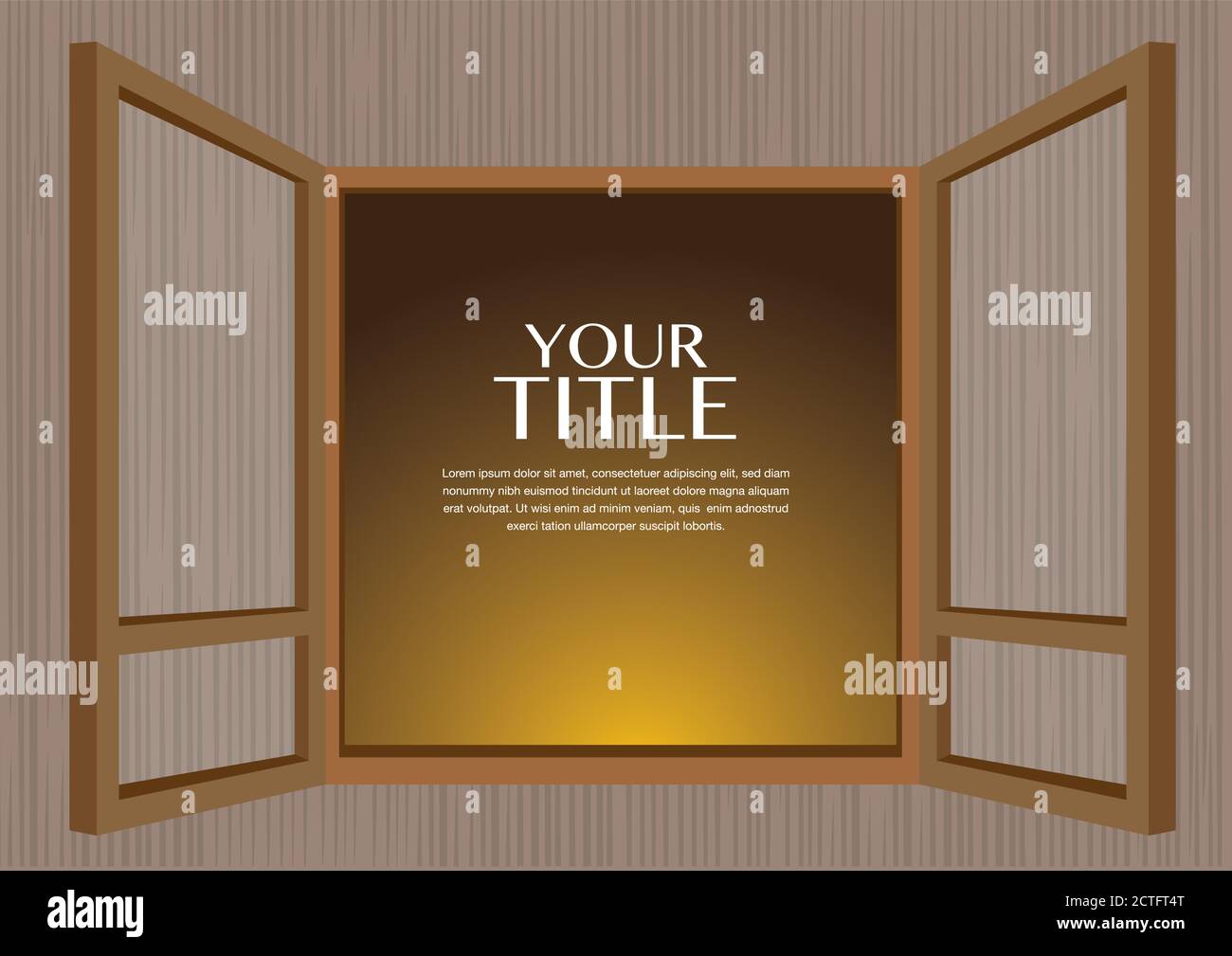 Vector illustration of wooden window layout design Stock Vector Image ...