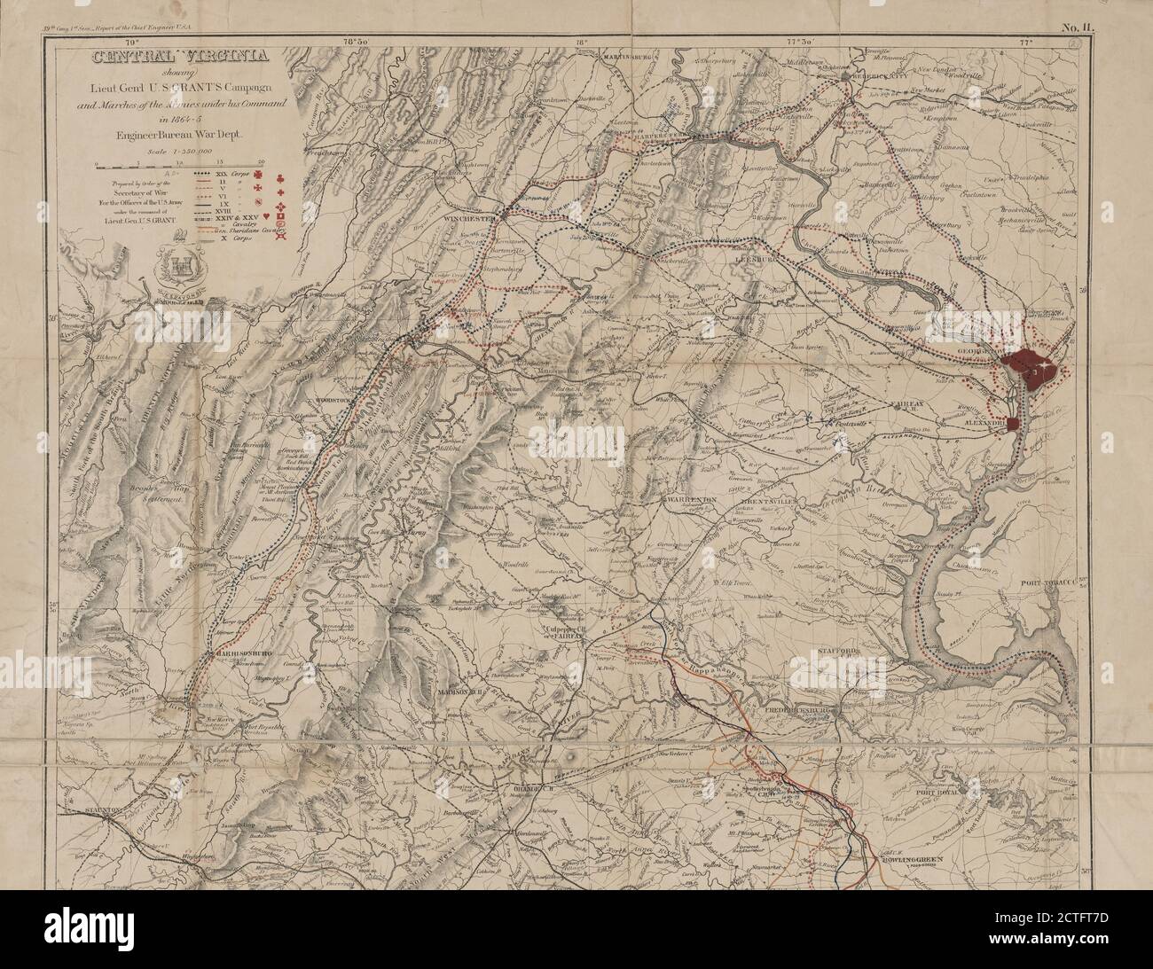 Virginia maps hi-res stock photography and images - Alamy