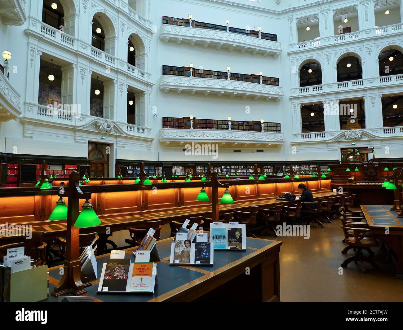 INSIDE OF THE STATE LIBRARY VICTORIA Stock Photo - Alamy