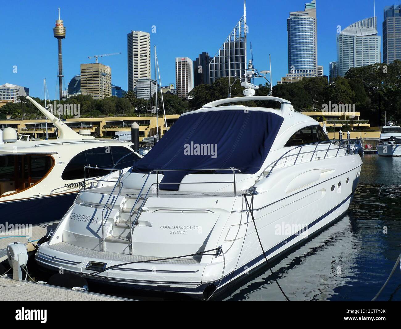 A SMALL MARINA WITH LUXURY PRIVATE YACHTS Stock Photo - Alamy