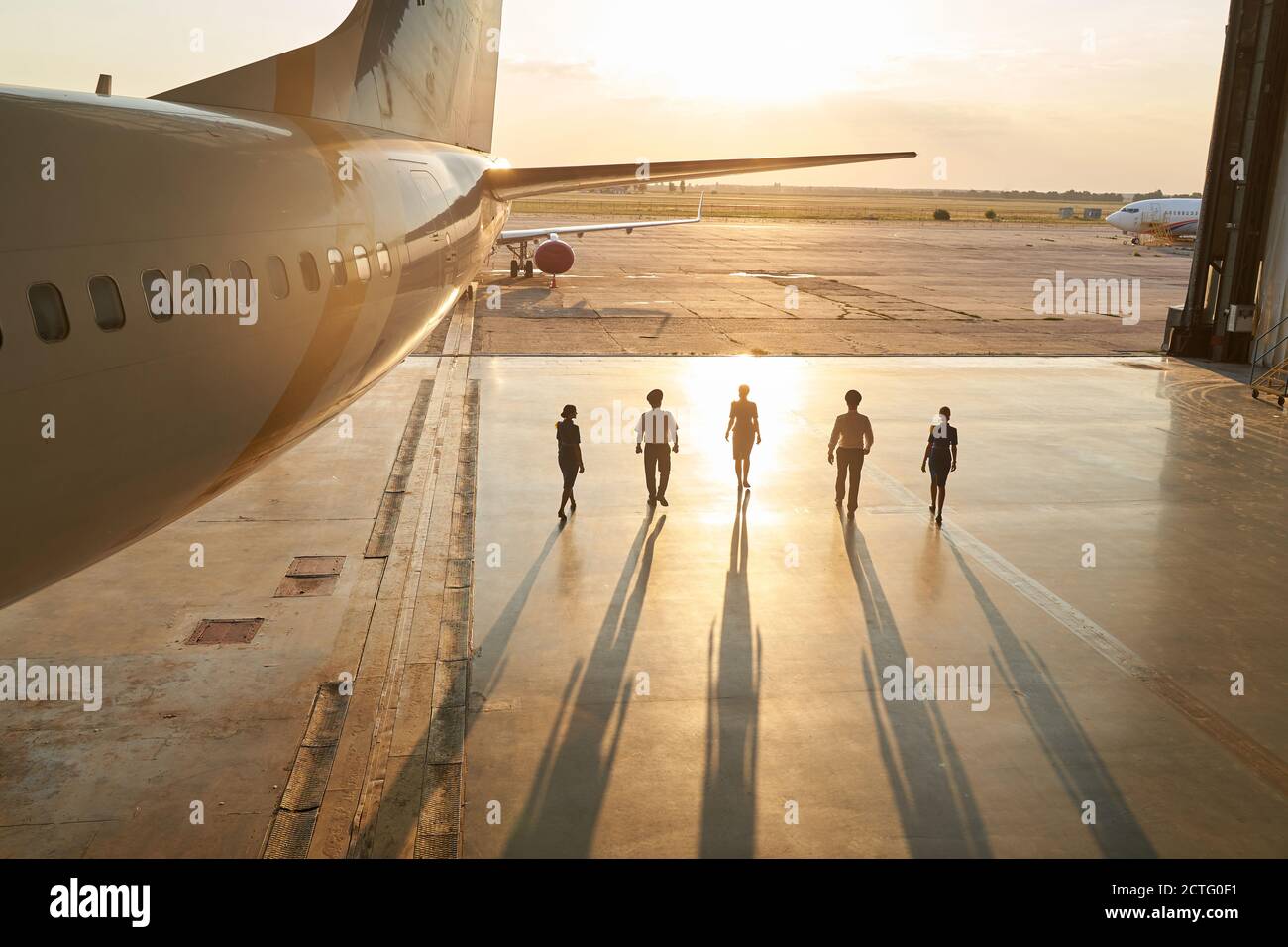 Male and female crew members hi-res stock photography and images - Alamy