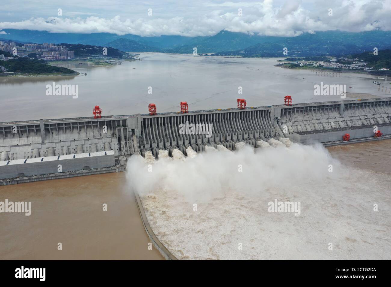 Three gorges dam aerial hi-res stock photography and images - Alamy