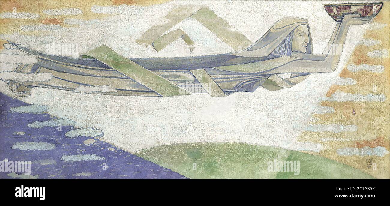 Roland Holst Richard - De Uren - Dutch School - 19th Century Stock ...